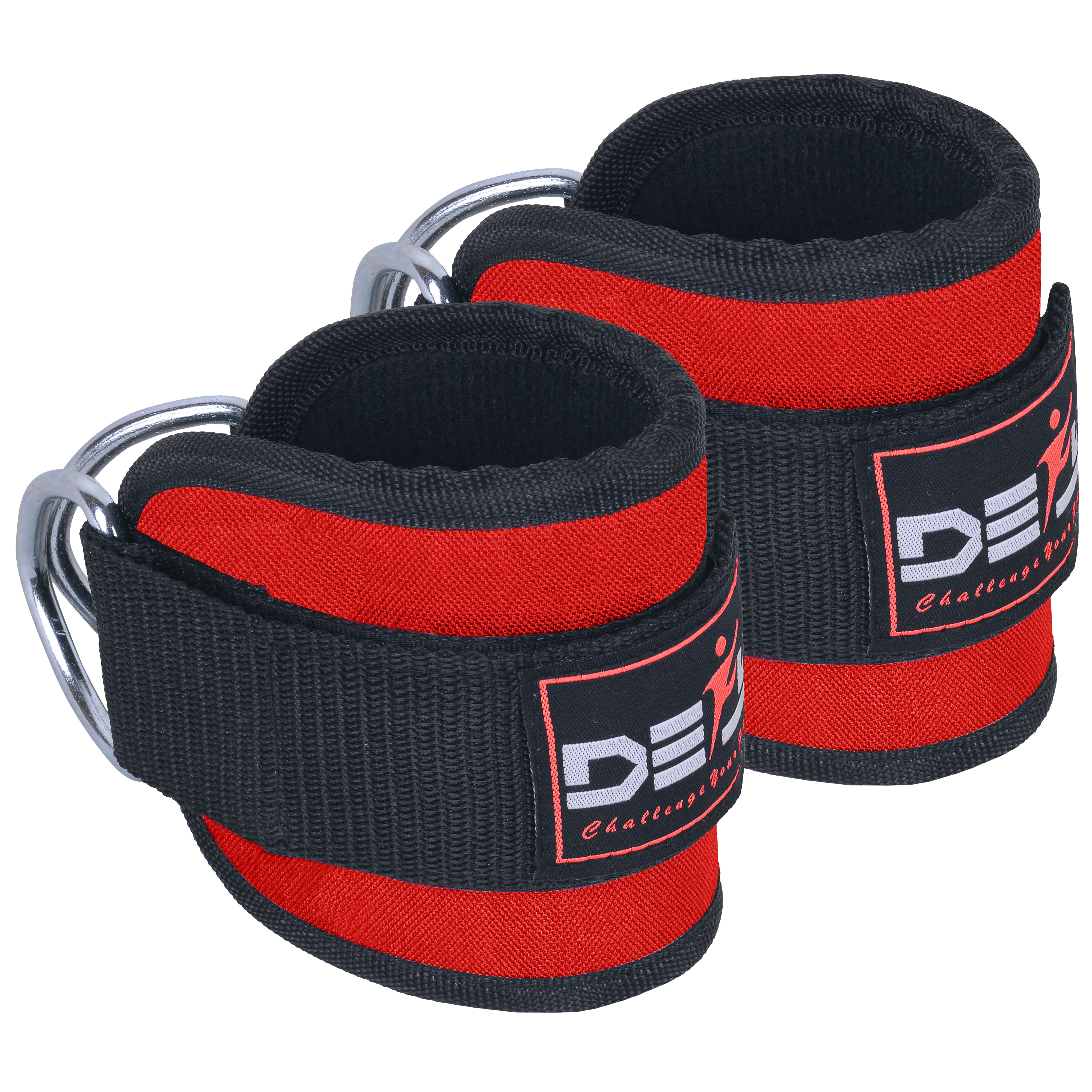 ANKLE D RING STRAPS Thigh Leg Pulley Lifting Padded Cable Attachment G ...